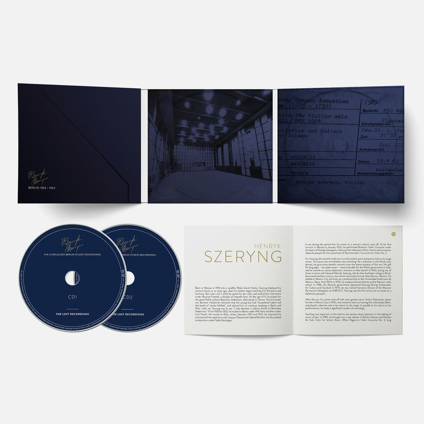 HENRYK SZERYNG - THE UNRELEASED BERLIN STUDIO RECORDINGS - DOUBLE CD